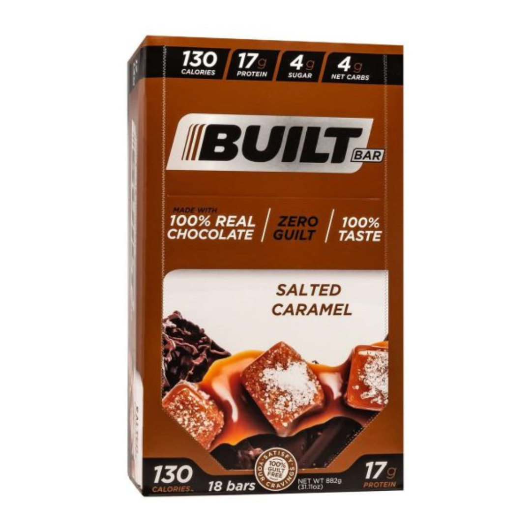 Built Bar (Box of 18) - *Salted Caramel* – fuelsupplements.com