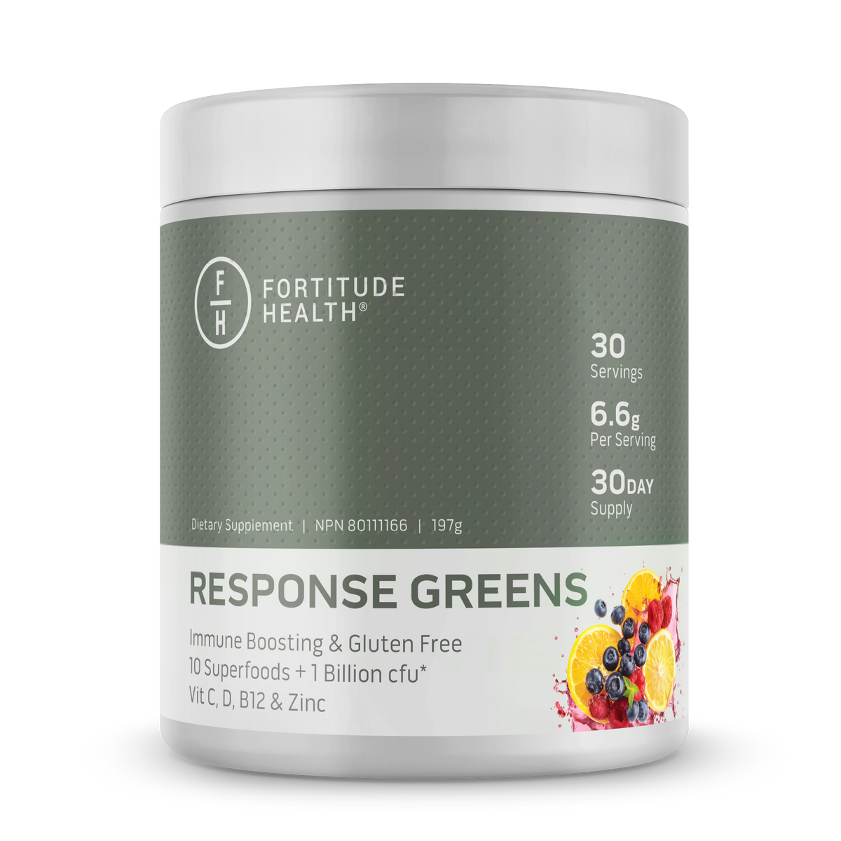 Fortitude Health Response Greens 30 Servings – fuelsupplements.com
