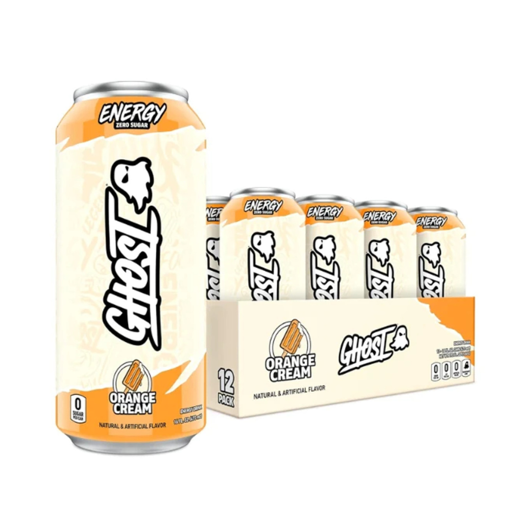 Ghost Energy Drink Orange Cream (Case of 12 x 473ml Cans) | Fuel ...