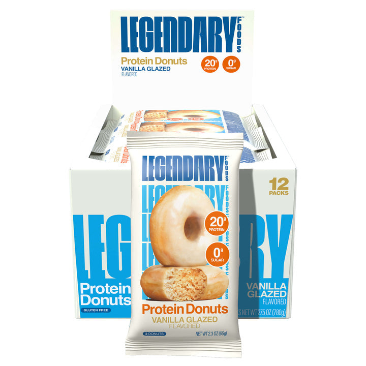 Legendary Foods Protein Donuts Vanilla Glazed (Box of 12 ...