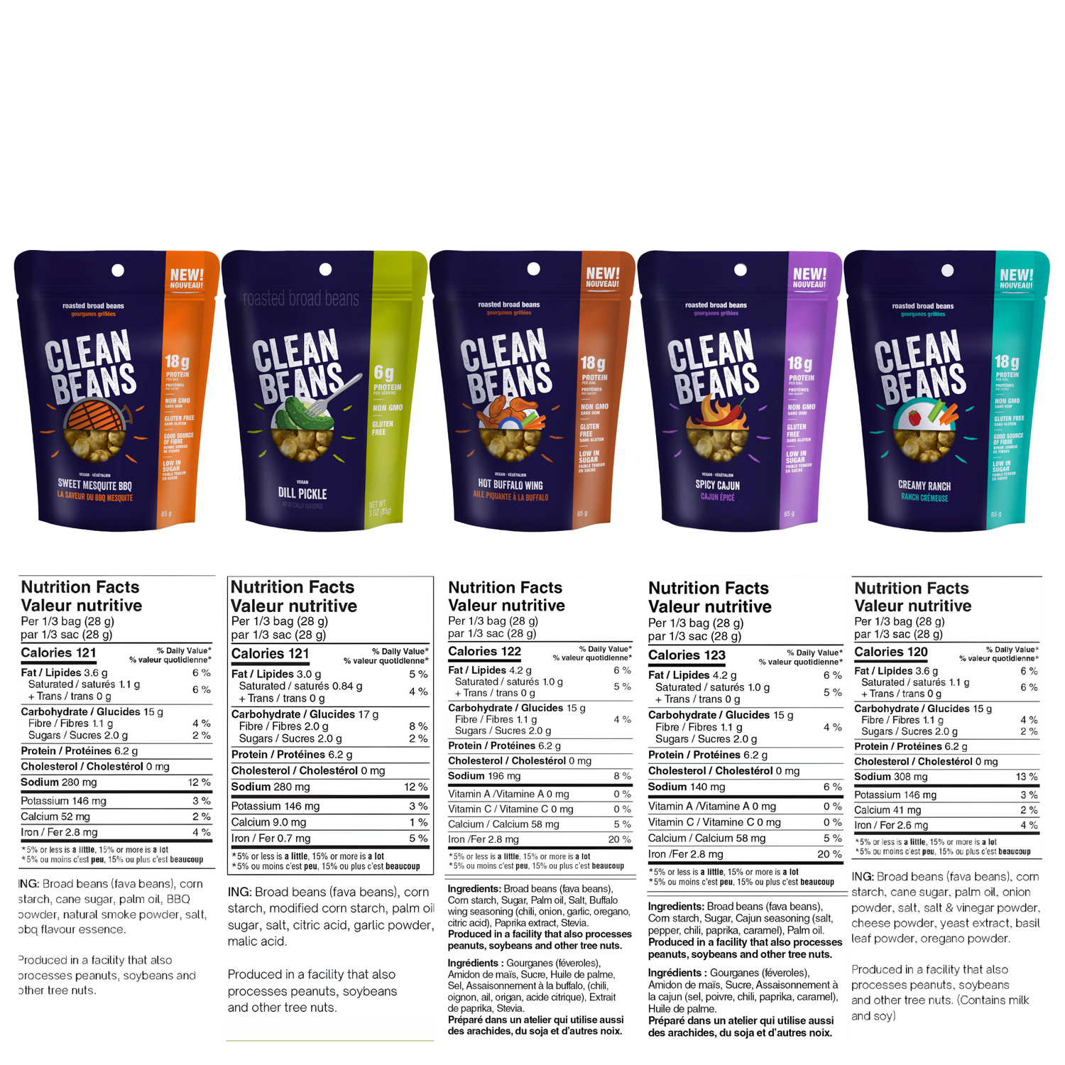 Nutraphase Clean Beans Variety Pack (10 x 85g Bags) – fuelsupplements.com