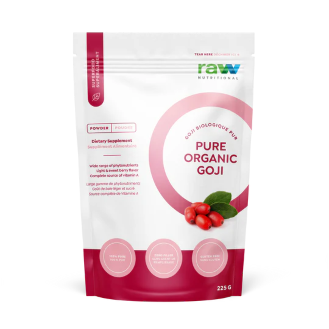 Raw Nutritional Pure Organic Goji Powder 225g – fuelsupplements.com